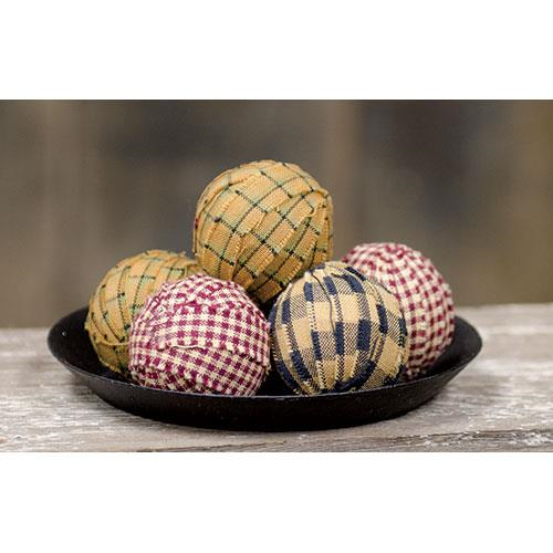 Rag Ball Set of 6 | Homespun antiques company
