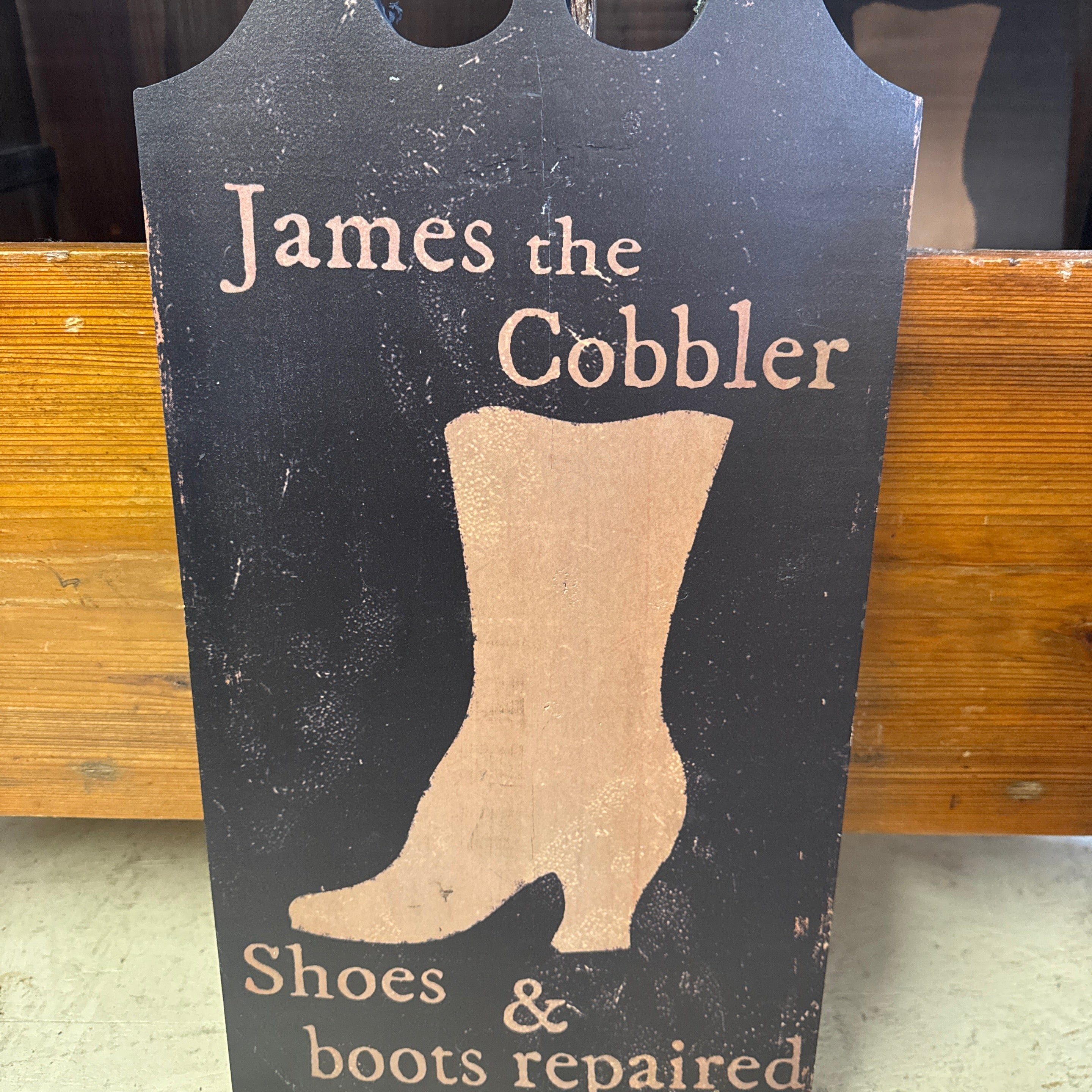 James the Cobbler Trade Sign | Homespun Antiques Company
